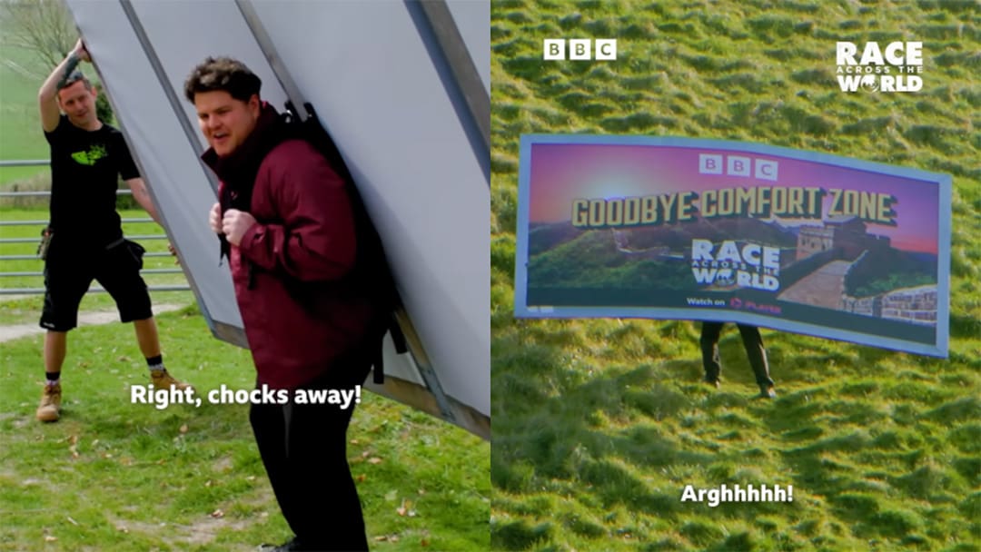 BBC creates "walking billboard" to promote Race Across the World | SignLink